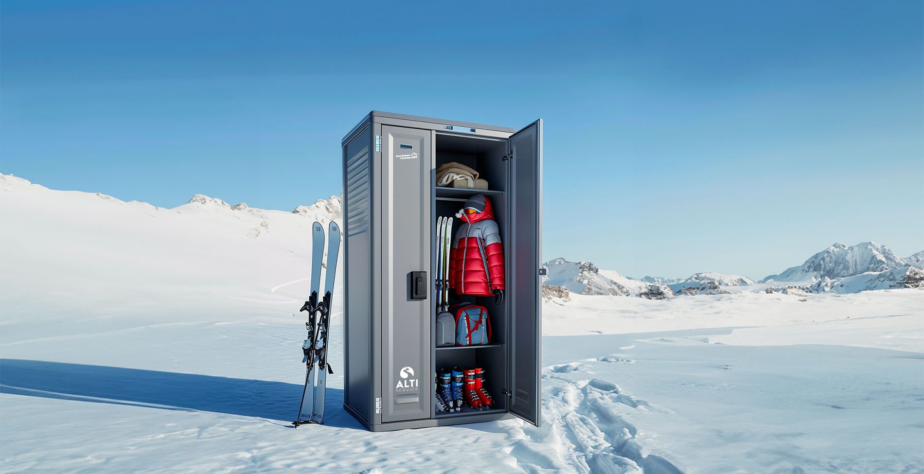 New in Saint-Lary: ski lockers - Altiservice